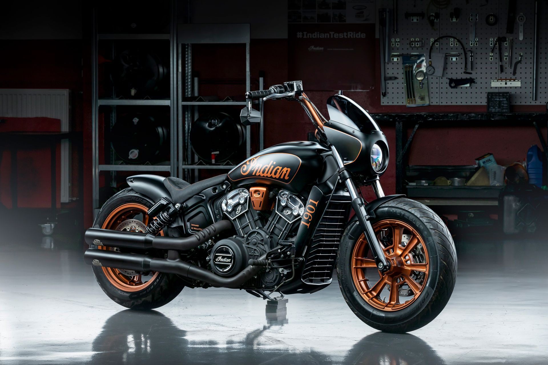 Scout Bobber Twenty Custom Venom - Hollister's MotorCycles