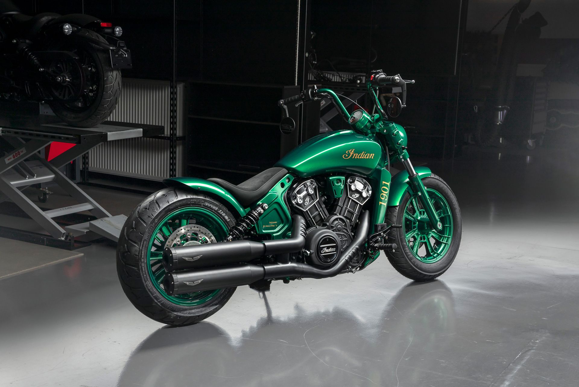 Scout Bobber Dragon Custom - Hollister's MotorCycles